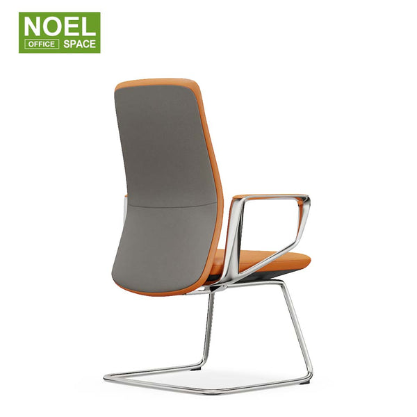 Lyra-V,fixed armrest mid back executive PU visitor chair – NOEL FURNITURE