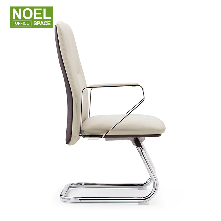 Beck-V(White),Executive Mid PU Office Chair High Quality – NOEL FURNITURE