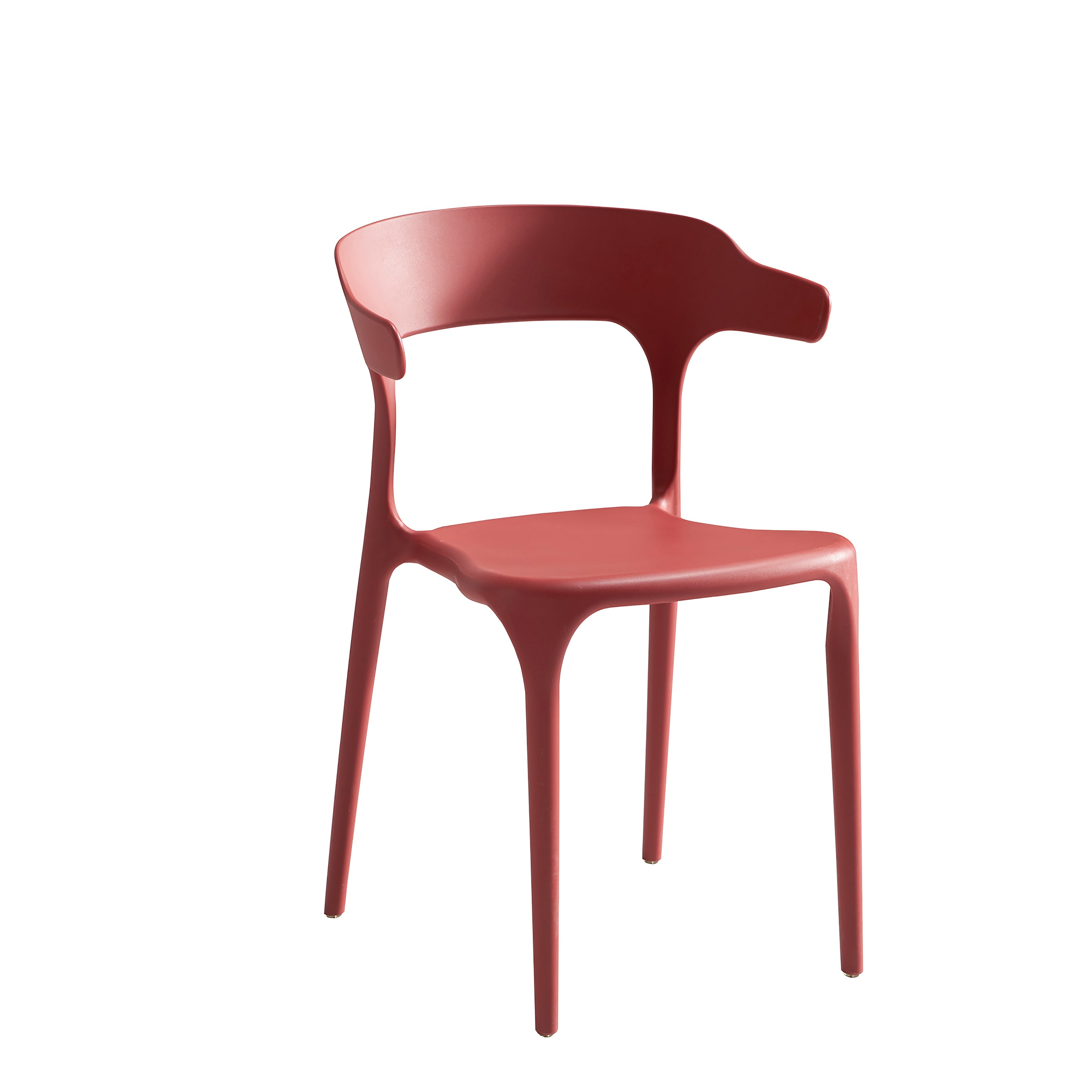 Neal, Nordic Creative Horn Plastic Chair Home Dining Table Stackable C ...